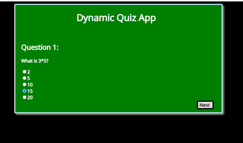 Simple Dynamic Quiz App In Javascript Free Source Code Sourcecodester